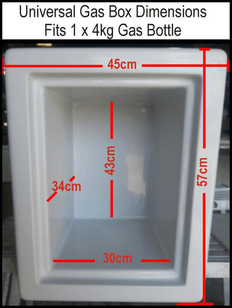 Gas Bottle Storage Box - Universal 1x4Kg | DIY RV Solutions
