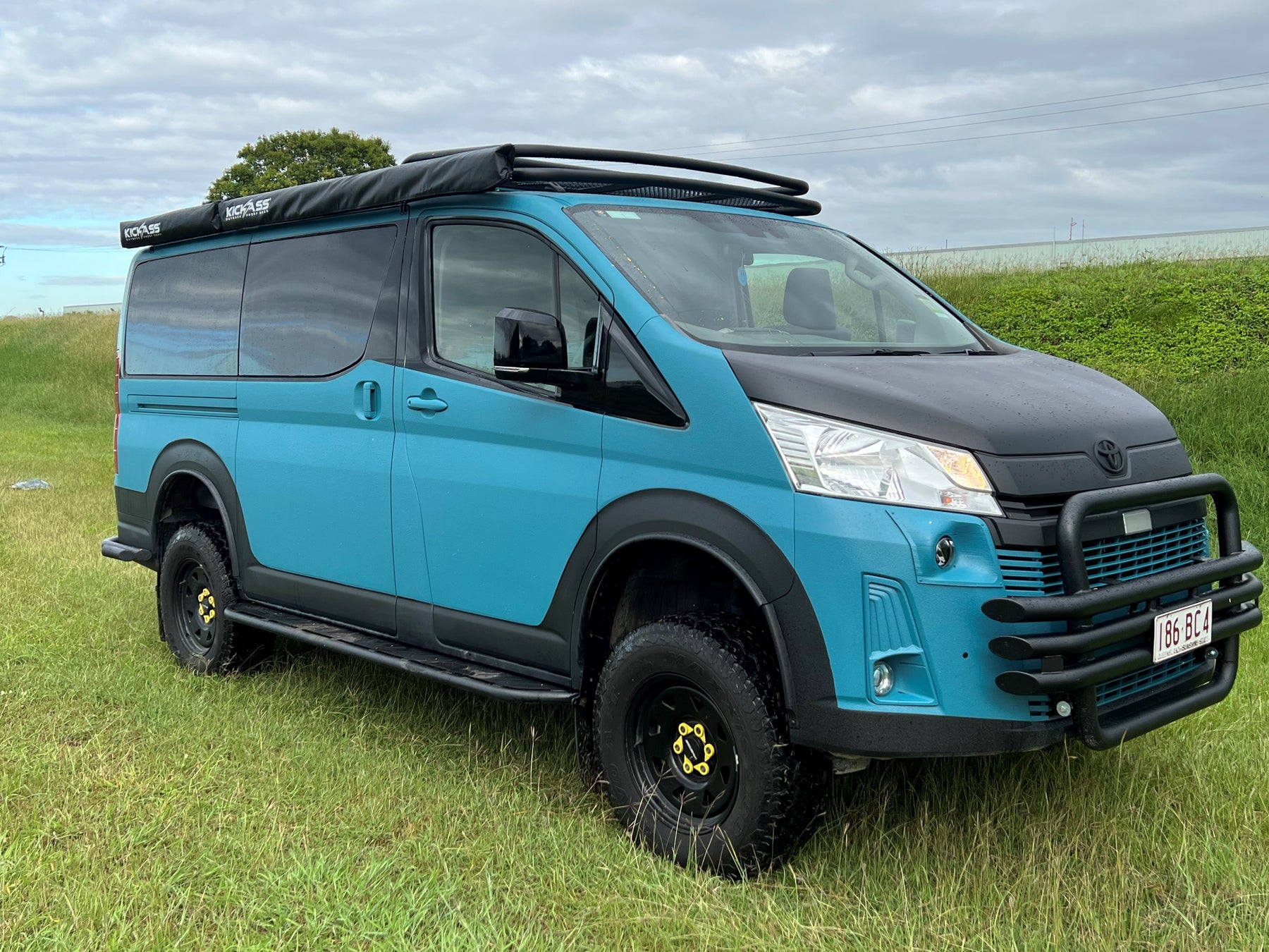Professionally fitted Pop Top roof conversion Toyota HiAce LWB Post 19